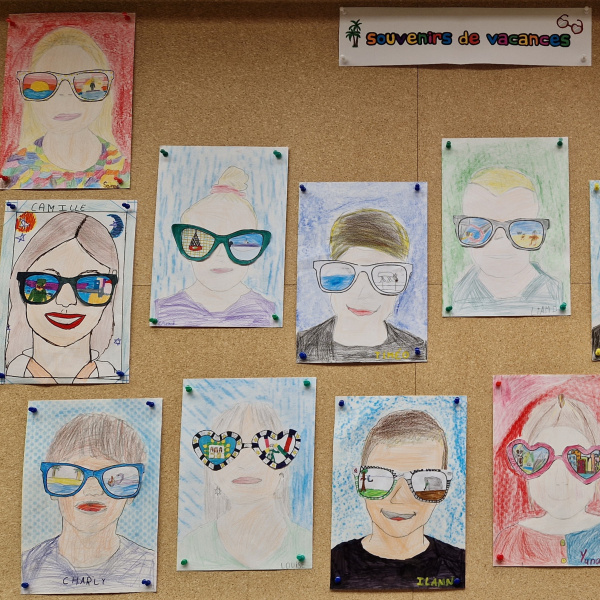 2022-23- Travail sur le portrait en CM1-CM2 - École François Mitterrand